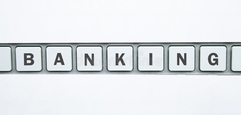 Banking Text on Computer Keyboard Stock Image - Image of banking, bank ...