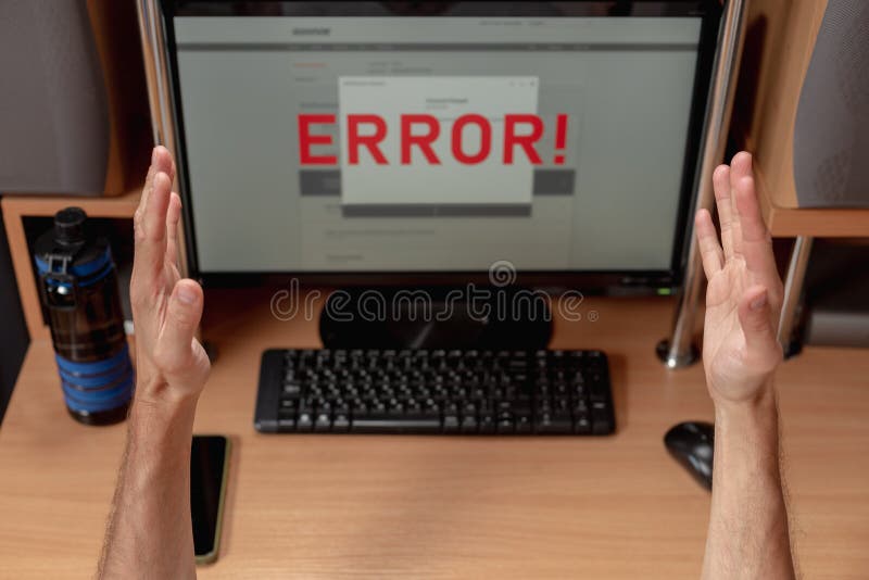 Banking Transaction Failure Stock Photo - Image of anger, internet ...