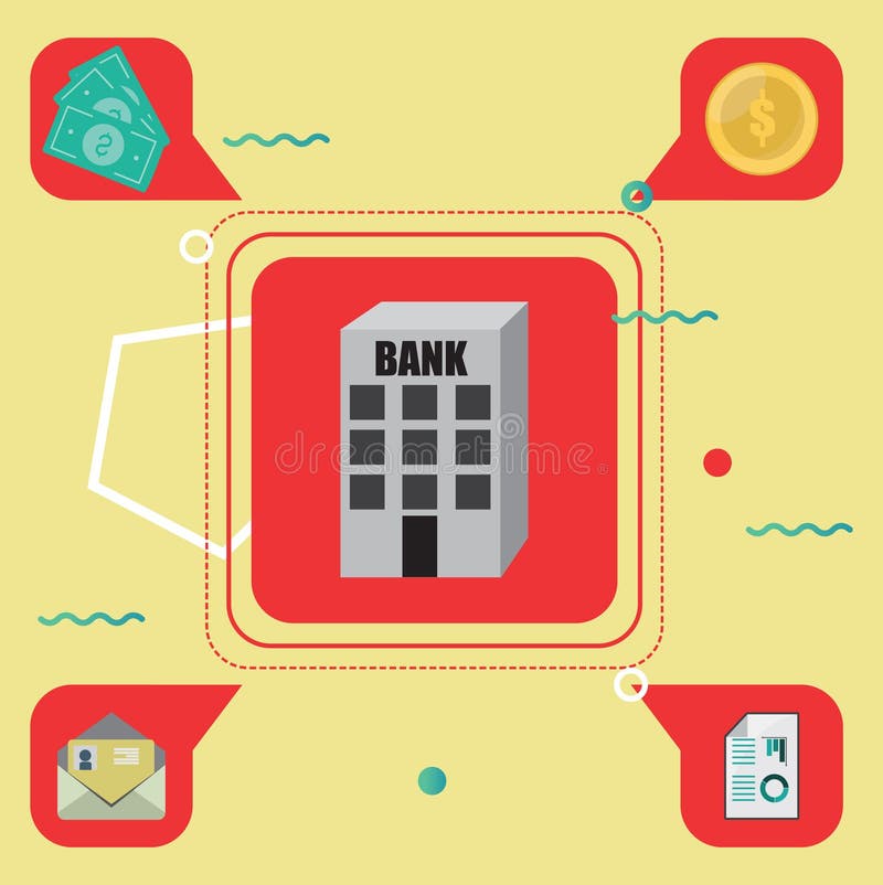 Banking Transactions. Vector Illustration Decorative Design Stock ...