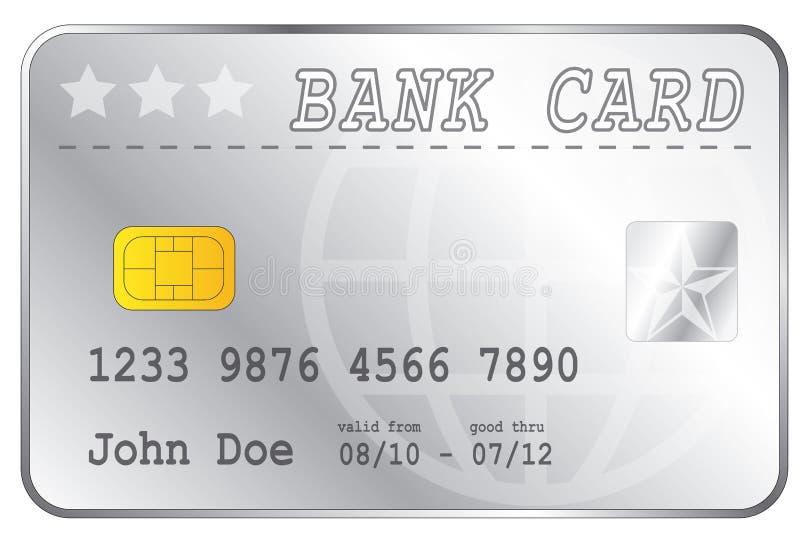 Bankkaart vector illustratie. Illustration of betaal - 13343554