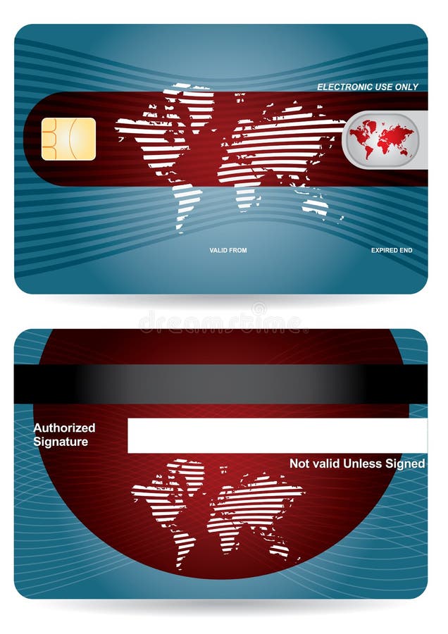 Bankkaart vector illustratie. Illustration of bank, samenvatting - 21143926