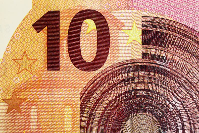 Banknote 10 des Euros zehn stockfoto. Bild von änderung - 46884652