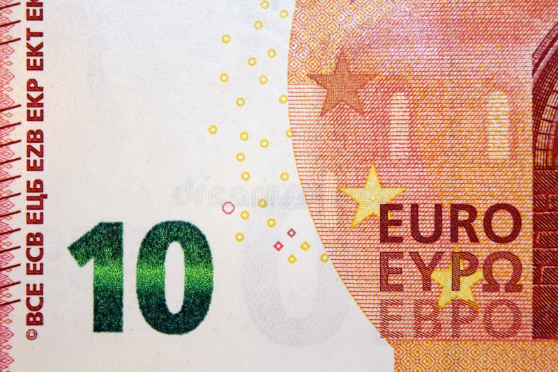Banknote 10 des Euros zehn stockfoto. Bild von brüssel - 46890098