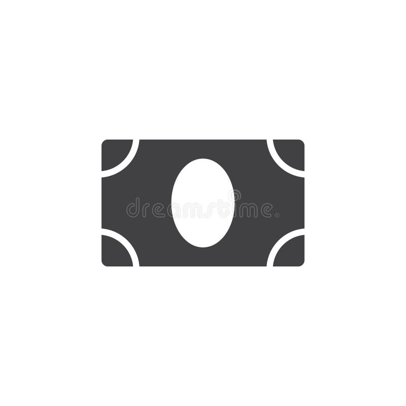 Banknote Icon , Money Solid Logo Illustration, Pictogram I Stock ...