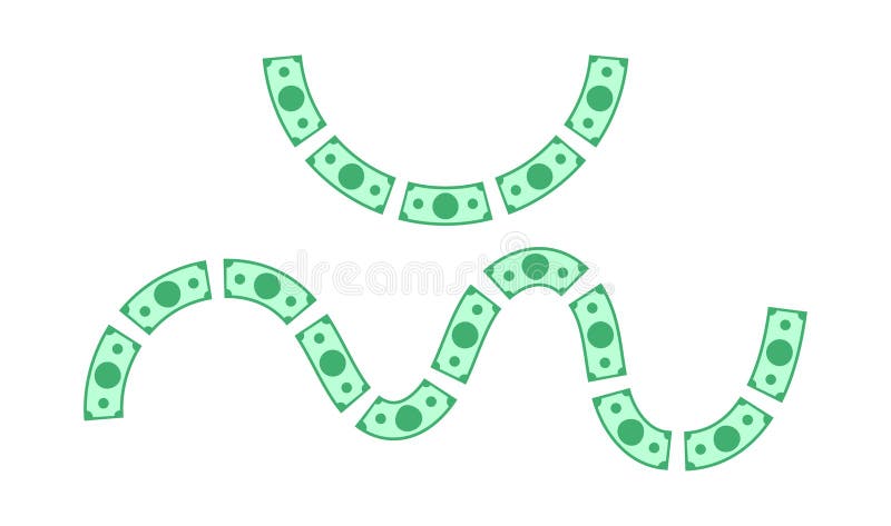 Banknote Money Twisted Line, Stripe Paper Currency, Banknote, Dollar ...