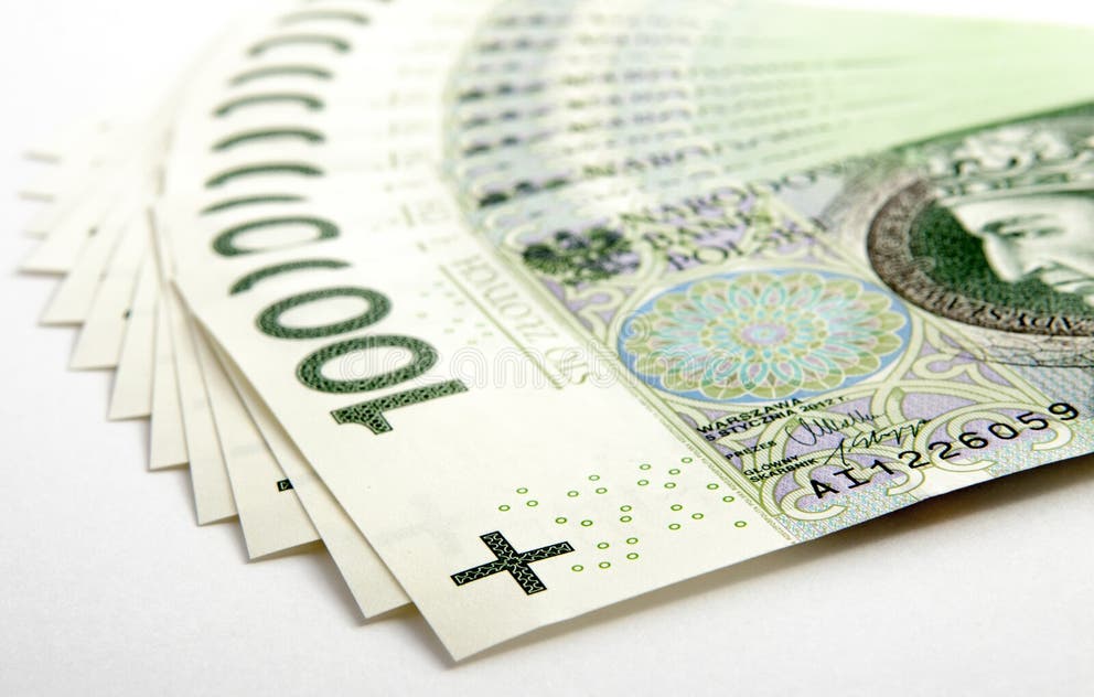 Banknote 100 PLN stock image. Image of finance, bank - 50365907