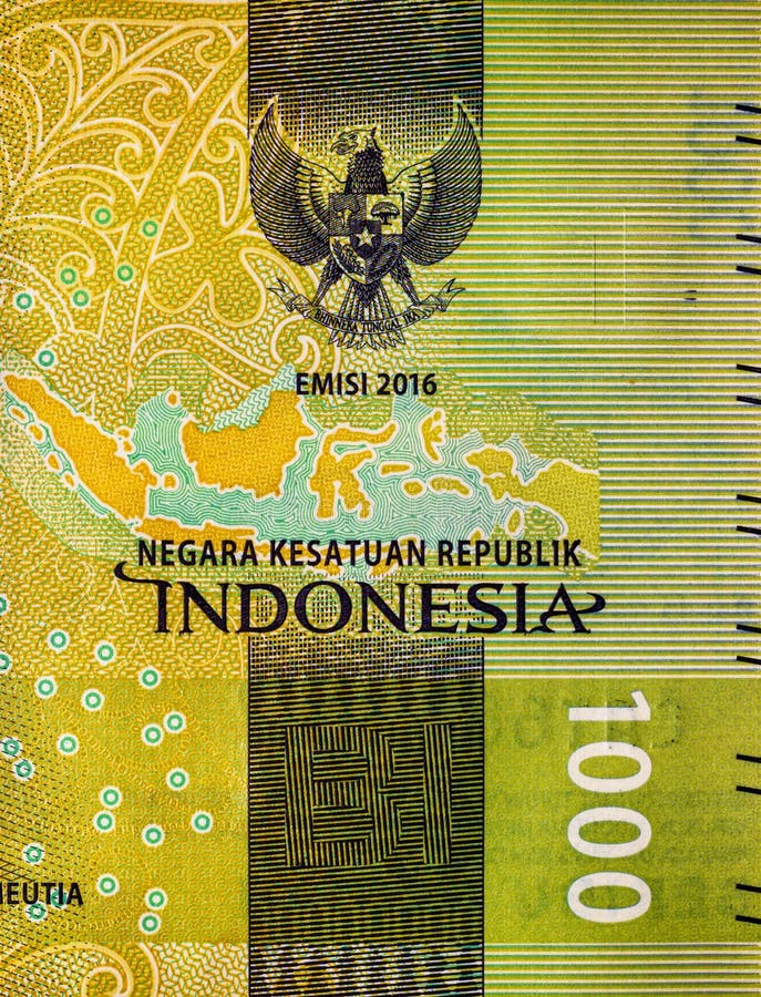 Banknote 1000 Rupiah Indonesia, Fragment for Design. Money of Indonesia ...