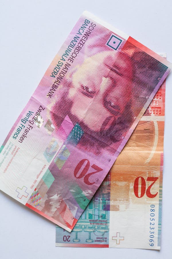 Banknote - 20 Swiss Francs stock photo. Image of paper - 49982952