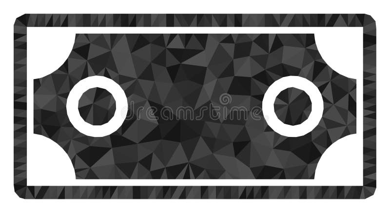 Banknote Template Polygonal Icon Stock Vector - Illustration of ...