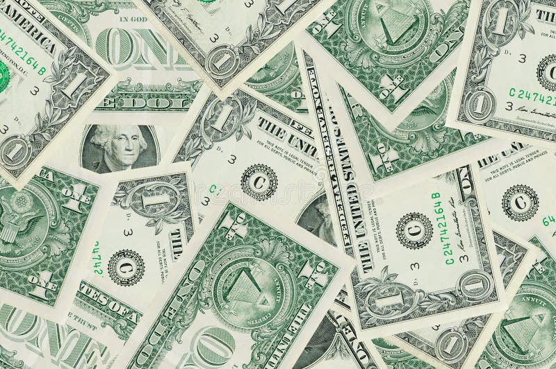 Banknote Us Dollar in Bulk Closeup. Stock Photo - Image of economy ...