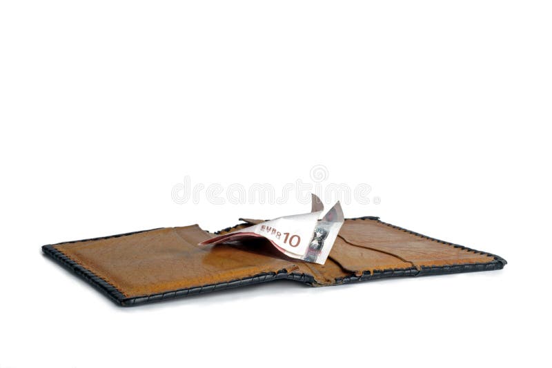 Banknote on a wallet. stock photo. Image of rest, wallet - 12302816