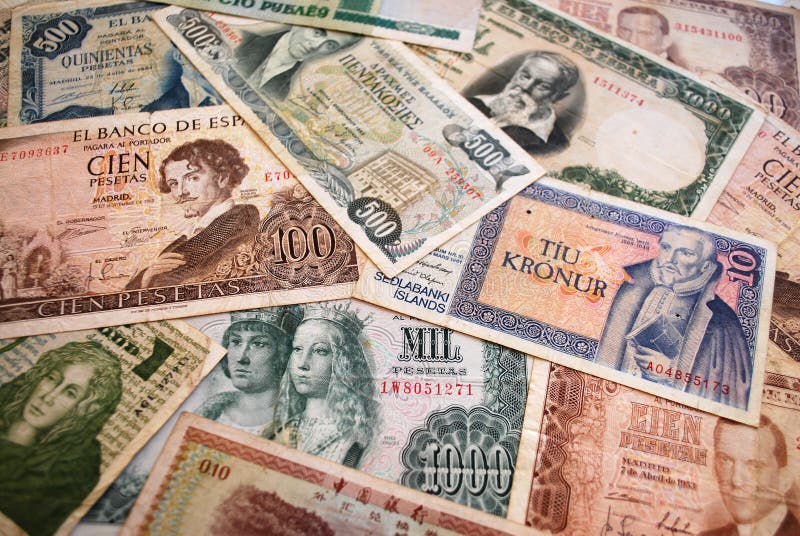 Old Spanish Banknotes stock photo. Image of spanish, banknote - 24243384