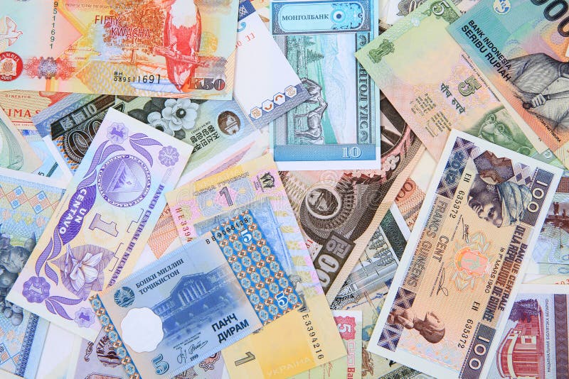 Banknotes from the All World Stock Photo - Image of closeup, banknotes ...