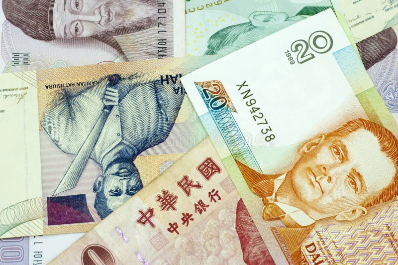 Banknotes of Asian Countries. Stock Image - Image of china, banknote ...