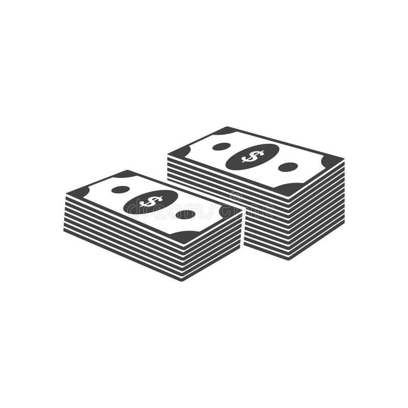 Stack 100 dollar bills stock illustration. Illustration of buck - 52659248