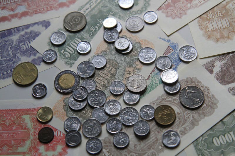 Banknotes and Coins Texture Stock Photo - Image of euro, business ...