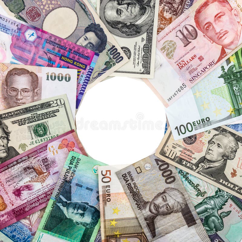 Banknotes from Different Countries Stock Photo - Image of bank, concept ...