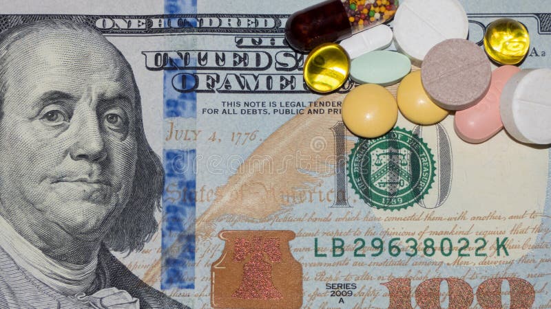 Banknotes and drugs stock photo. Image of currency, america - 105296960