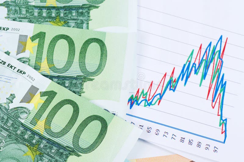 Euro and chart stock photo. Image of commerce, analyzing - 19645758