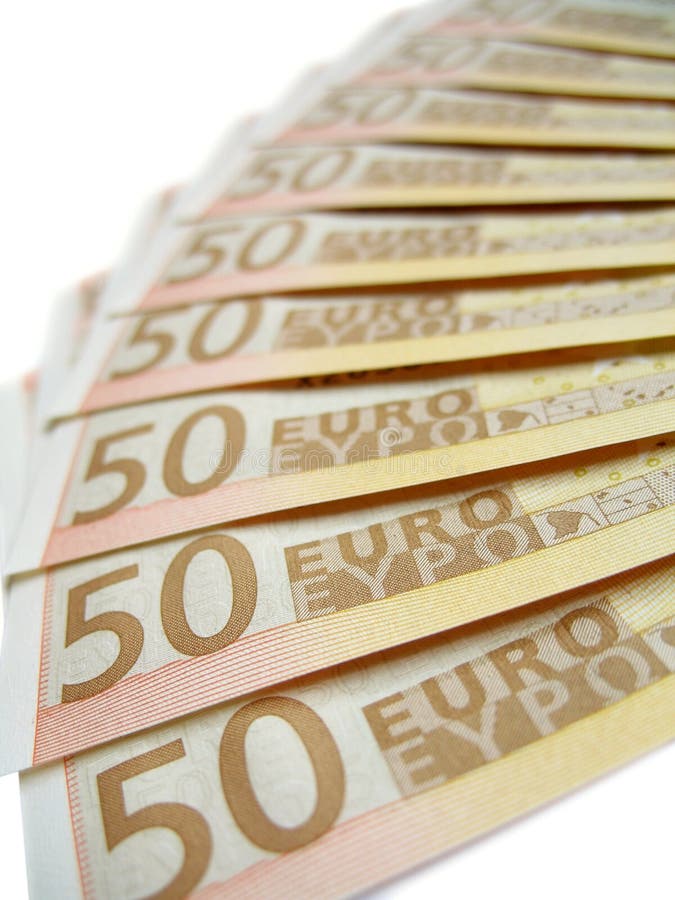 Banknotes - Euros stock photo. Image of back, cash, currencies - 3343094