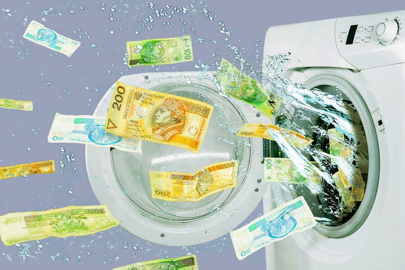 Banknotes Falling Out from the Washing Machine Stock Photo - Image of ...