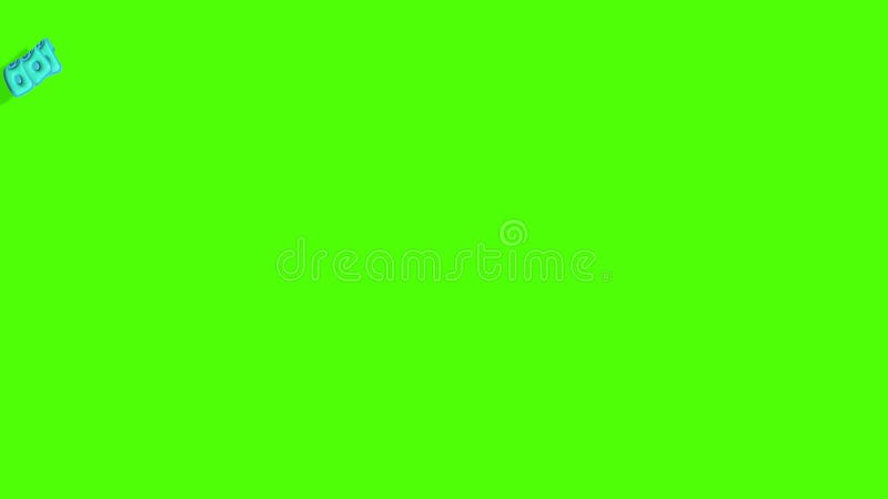 Banknotes Float and Swirl in the Wind. Green Screen Background. Stock ...