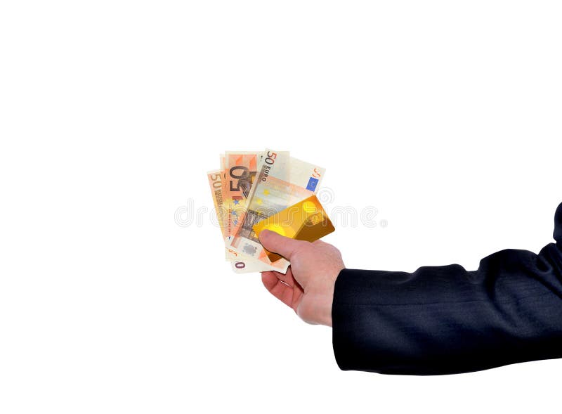 Banknotes in hand stock photo. Image of loan, bank, credit - 37857792