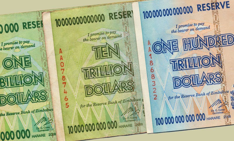 Banknotes - Hyper Inflation - Zimbabwe Stock Photo - Image of banknotes ...