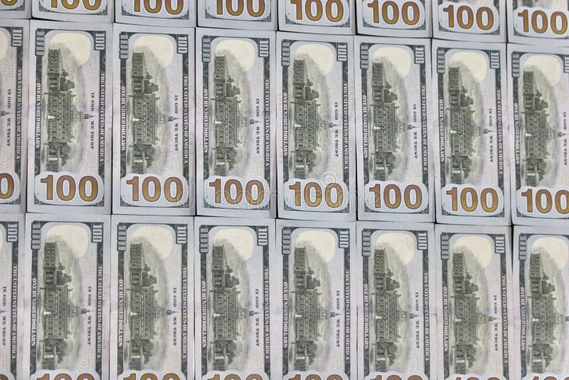 100 USD Banknotes Lots of Background Texture Close Up Money Stock Image ...