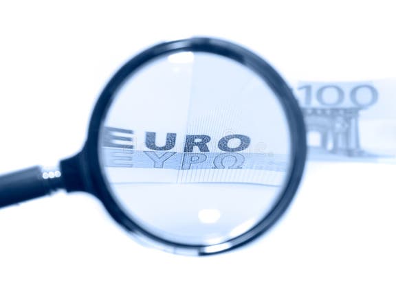 Banknotes through a Magnifier. Stock Photo - Image of banknote ...