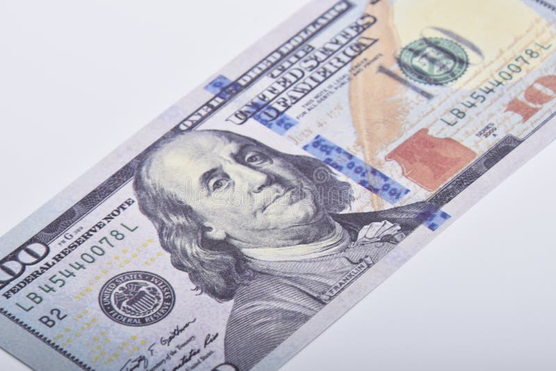 $ 100 Banknotes, Money, Make 100 Coins on Franklin Stock Photo - Image ...