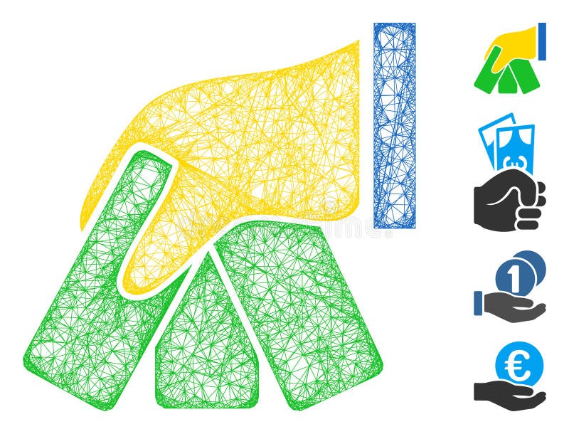 Banknotes Payment Hand Web Vector Mesh Illustration Stock Illustration ... Banknotes Payment Hand Web Vector Mesh Illustration Stock Illustration ...