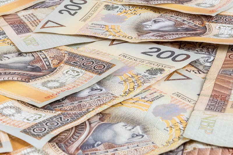 Money 200 PLN stock image. Image of banknote, expenses - 9536329