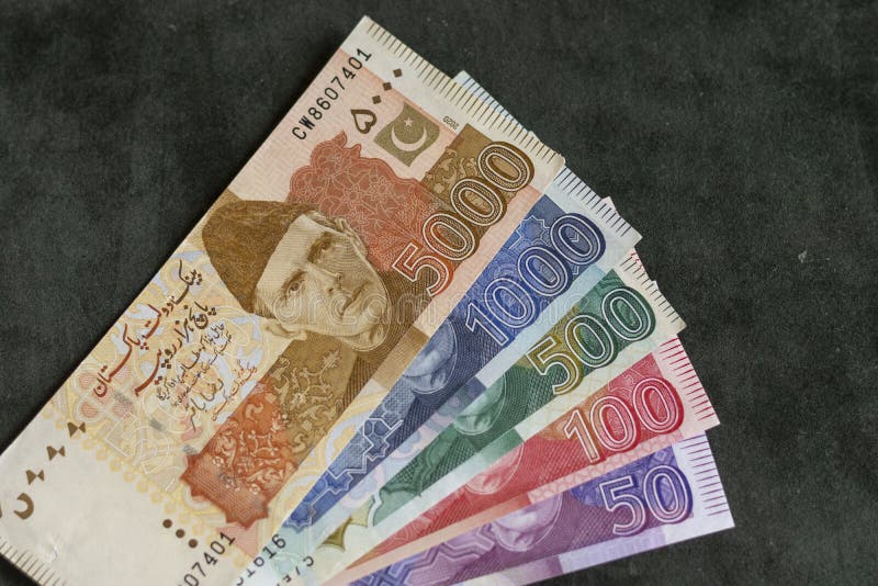 Banknotes Set of Pakistani Currency Stock Image - Image of note, budget ...