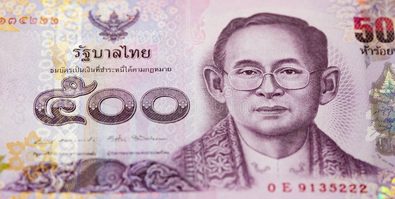 Banknotes of Thailand stock image. Image of bank, euro - 215238045