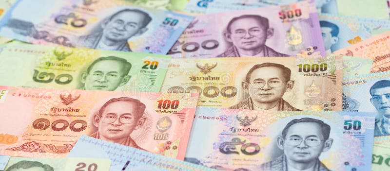 Banknotes of Thailand editorial image. Image of paper - 215238085