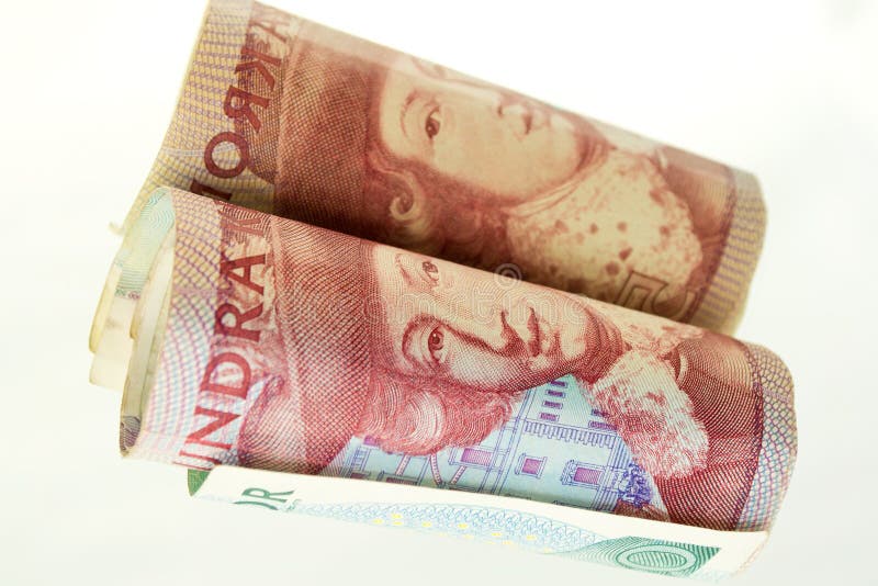 Bankroll... stock image. Image of paper, treasure, five - 25803169