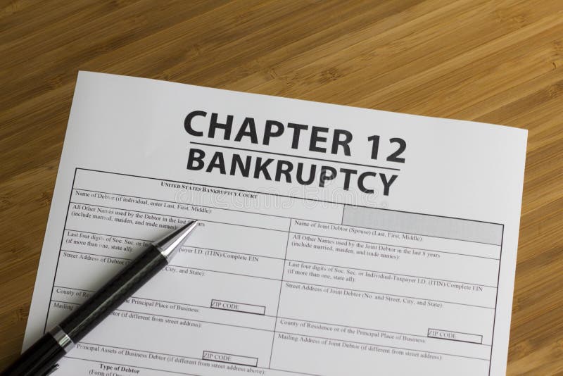 Bankruptcy Chapter 11 stock photo. Image of document - 66160146