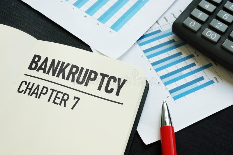 Bankruptcy Chapter 7 is Shown Using the Text Stock Image - Image of ...