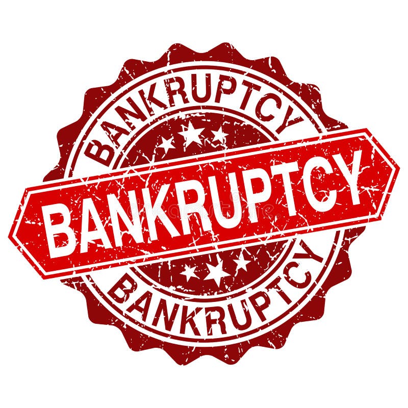 Bankruptcy square stamp stock vector. Illustration of sign - 87873143