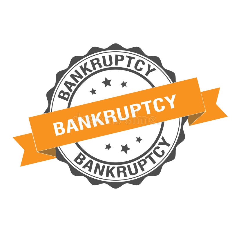 Bankruptcy Stamp Illustration Stock Vector - Illustration of round ...