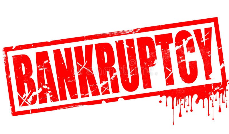 Bankruptcy stamp stock vector. Illustration of square - 125211938