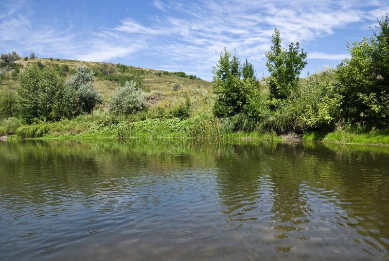 The banks of small stream stock photo. Image of ripples - 15382204