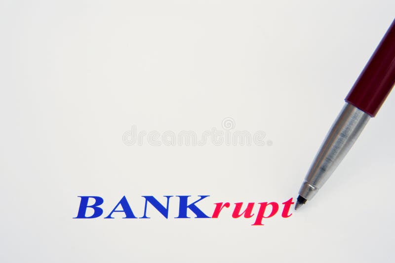 Banks Survive only with Government Bail-out. Stock Image - Image of ...