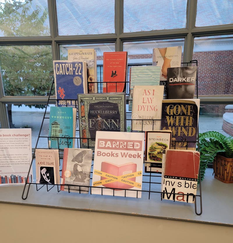 Banned Books Week editorial stock photo. Image of librarynbooks - 257831463