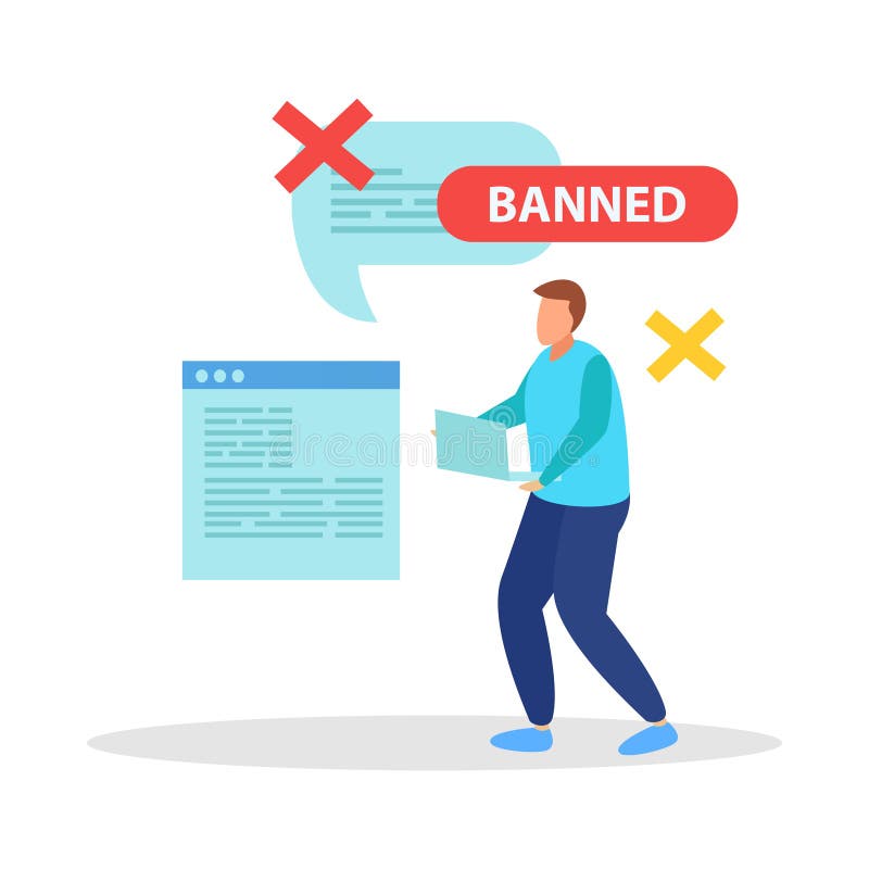 Banned Messages Stock Illustrations – 35 Banned Messages Stock ...