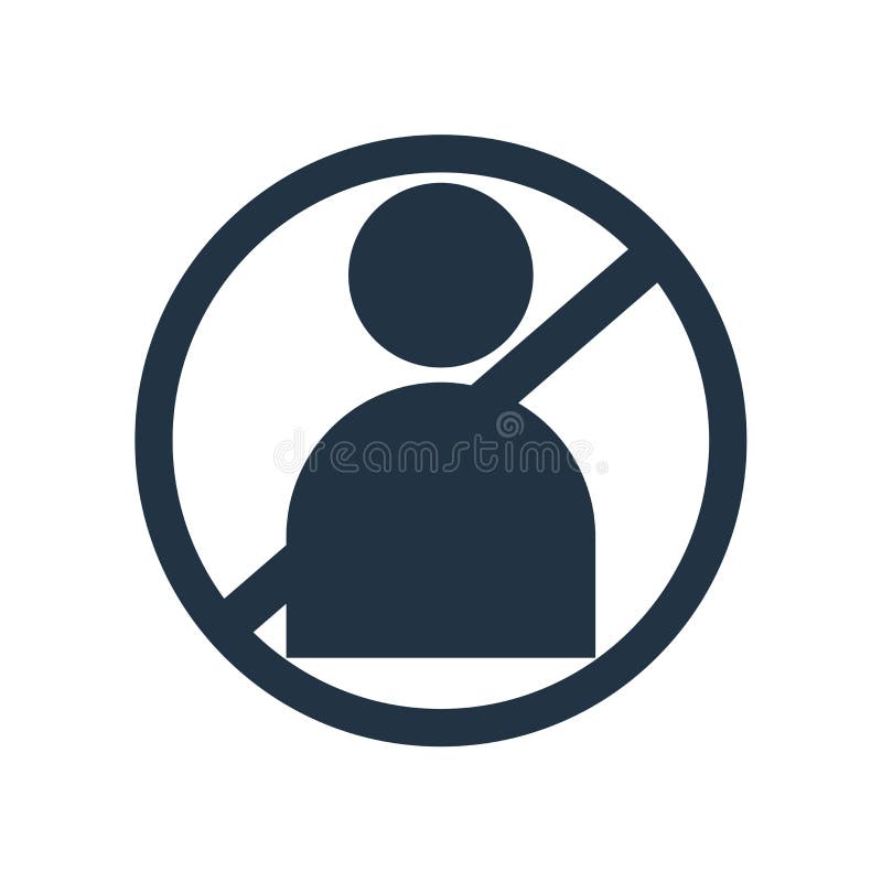 Banned Icon Vector Isolated on White Background, Banned Sign , W Stock ...