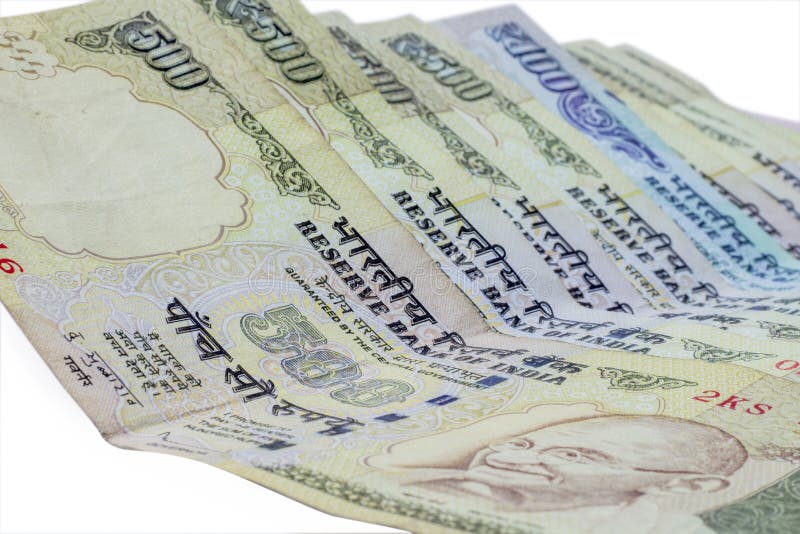 Banned Indian Currency ? 500 Rupee Notes Stock Photo - Image of filled ...