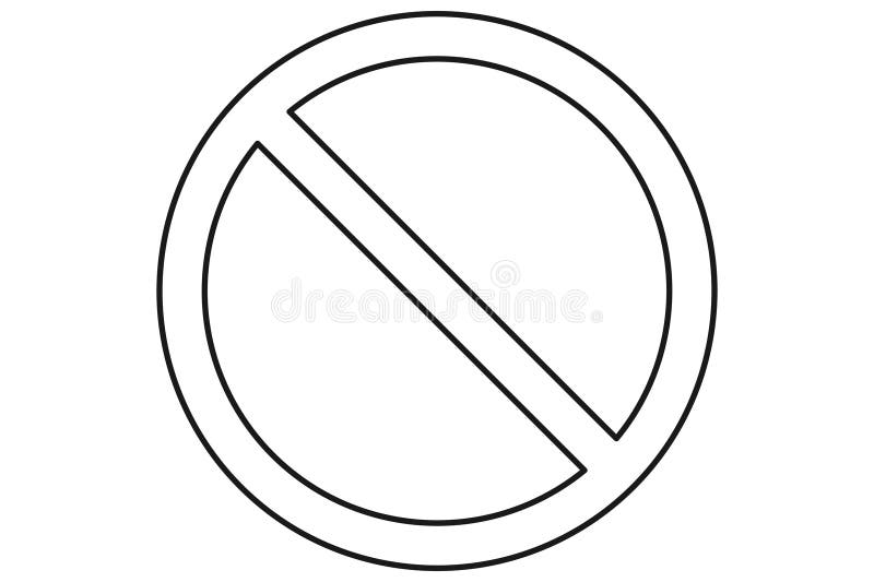 Banned No Symbol Icon Vector Stock Vector - Illustration of sign ...