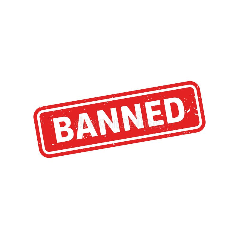 Banned Stamp, Banned Grunge Square Sign Stock Illustration ...